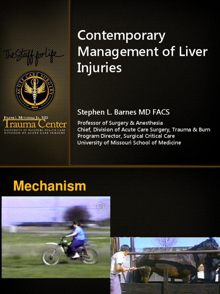 BARNES Liver Injury | PDF | Liver | Major Trauma