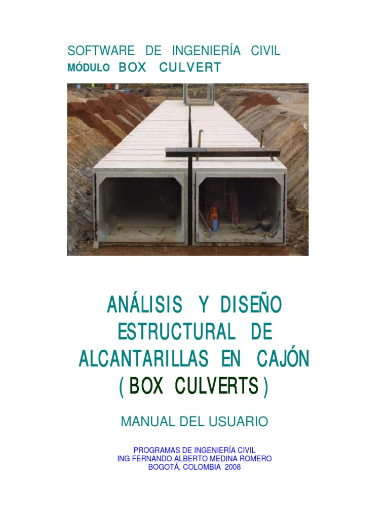 Diseño Estructural de Box Culverts | PDF | Tanques | Eje