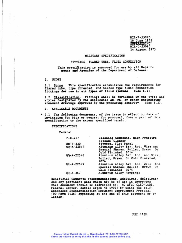 MIL-F-5509 | Heat Treating | Steel