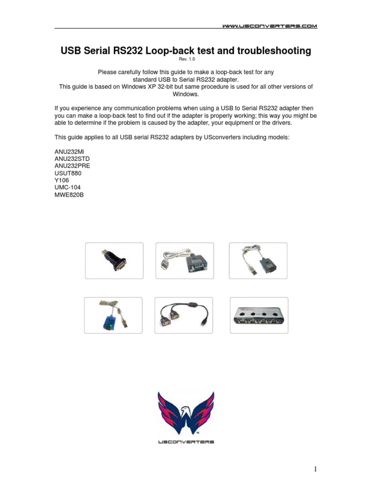 8 - USB Serial RS232 Loop-Back Test and Troubleshooting | PDF | Device ...