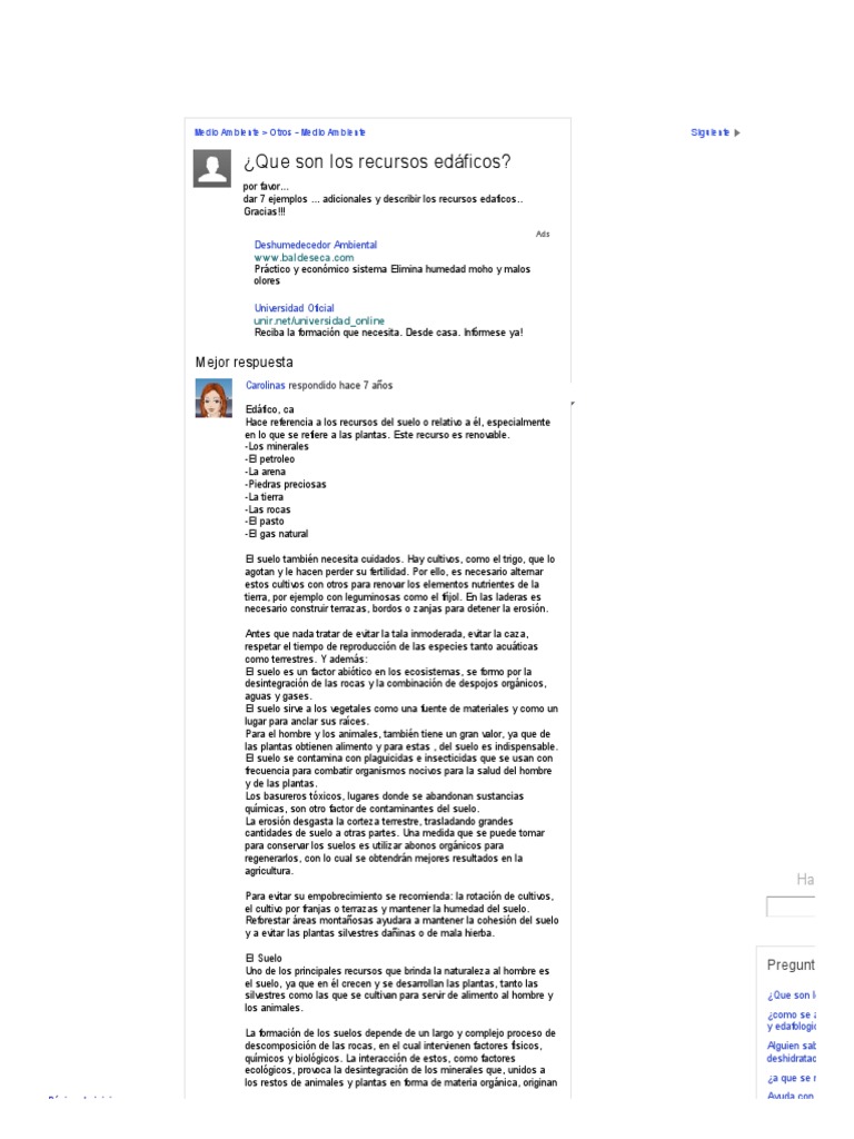 ¿Que Son Los Recursos Edáficos - PDF | PDF | Suelo | Naturaleza