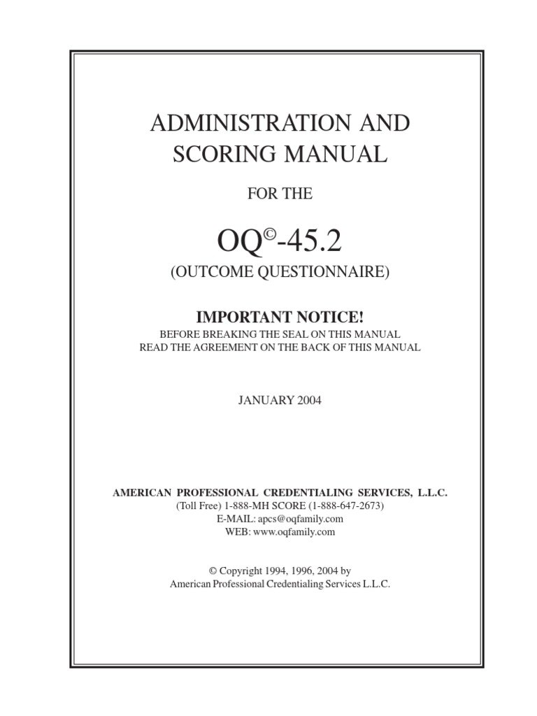 OQ Manual PDF | PDF | Race And Ethnicity In The United States Census ...