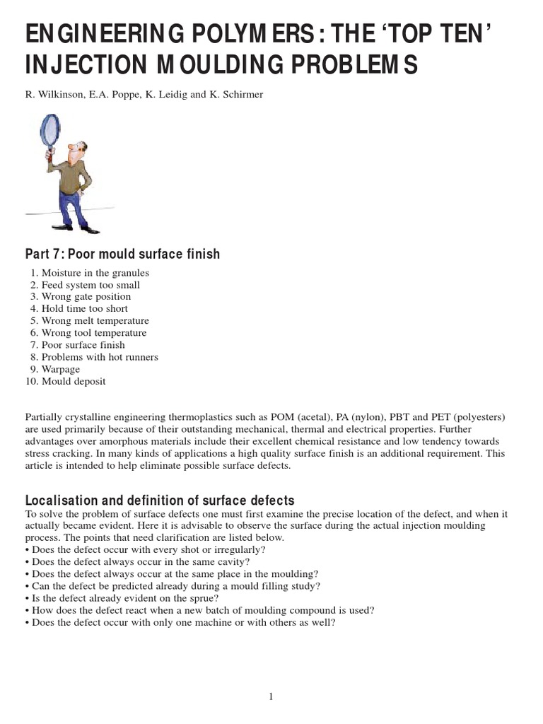 Top 10 Problem in Plastic Injection | PDF