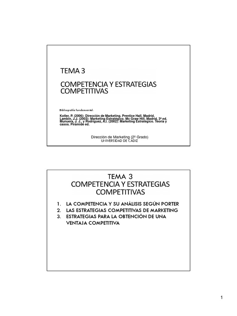 Material Complementario Tema 3 PDF | PDF | Marketing | Mercado (economía)