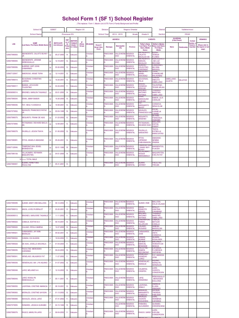 sf1 2014 Grade 6 - Pear | PDF | Sports & Recreation