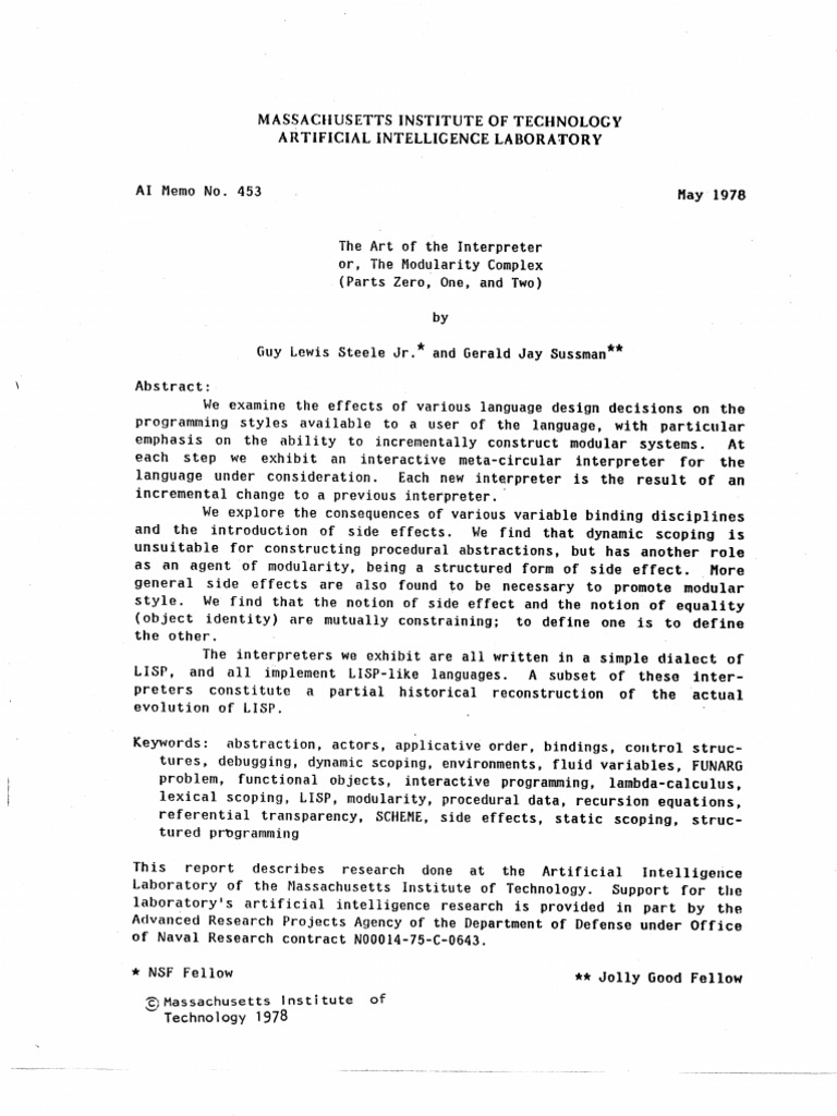 Lisp Art of The Interpreter Sussman | PDF