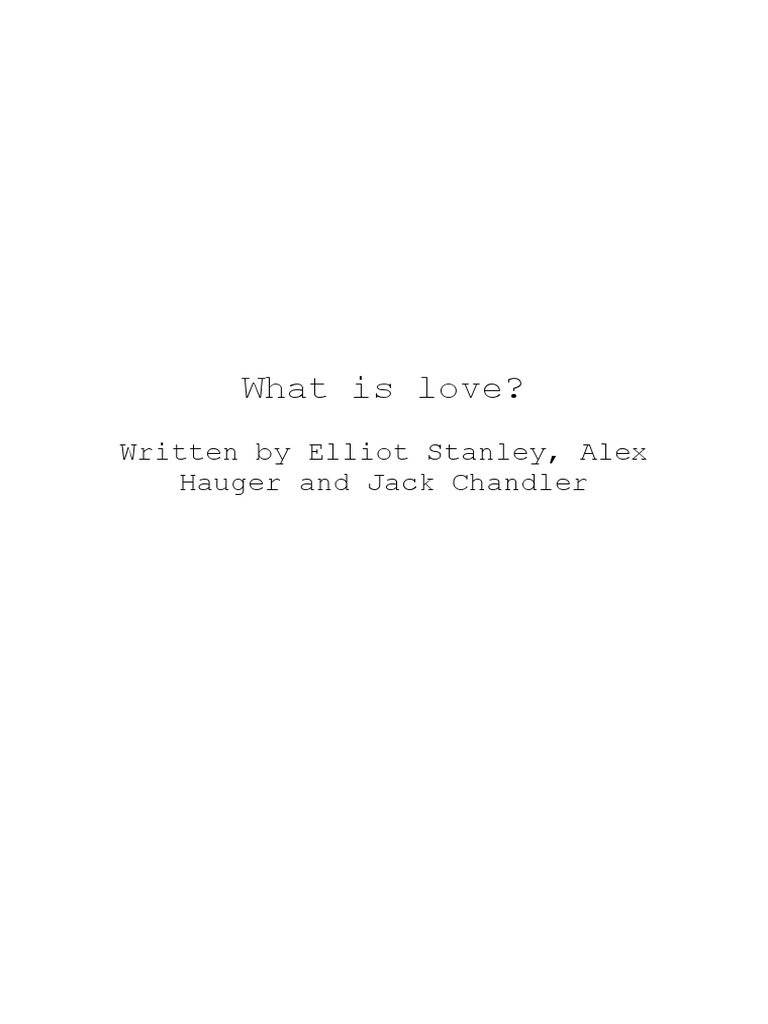 What Is Love? | PDF | Social Science