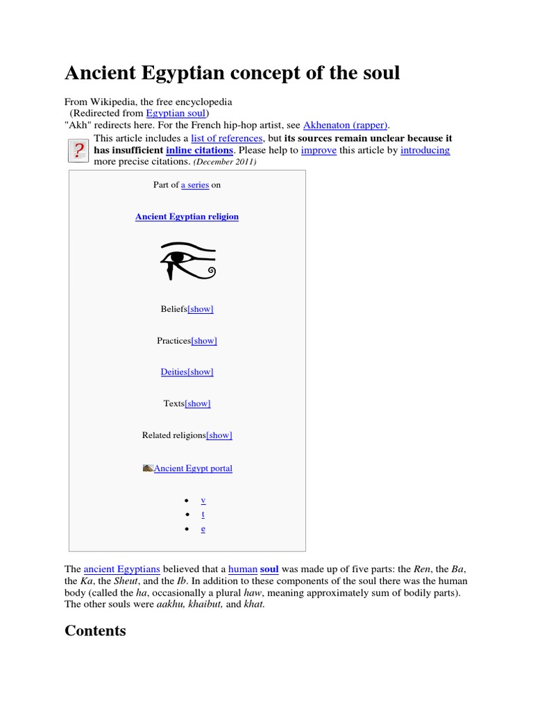 Ancient Egyptian Concept of The Soul | PDF | Ancient Egyptian Religion ...