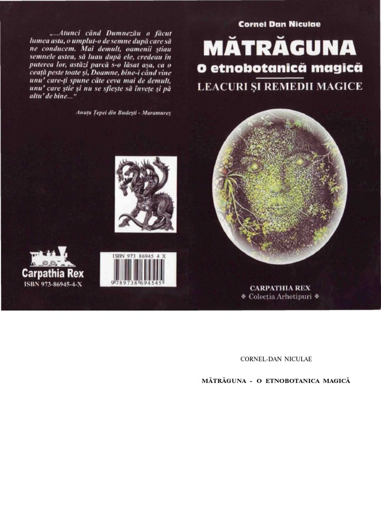 Niculae, Cornel - MATRAGUNA - O ETNOBOTANICA MAGICA Rec PDF | PDF