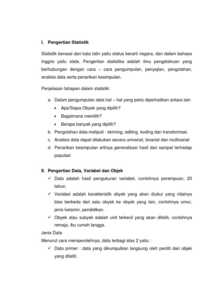 Materi Analisis Data | PDF
