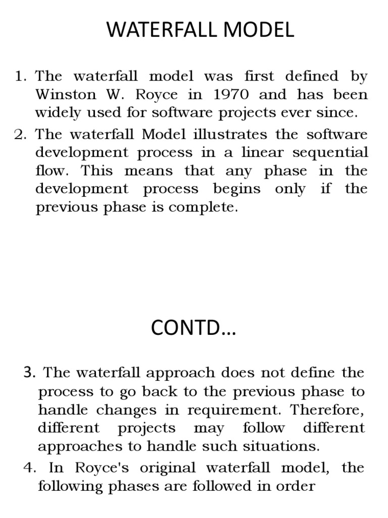 Waterfall Model Final | PDF | Software Development Process | Software ...
