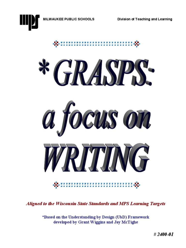 Grasps k12 Writing Milwaukee PDF | PDF