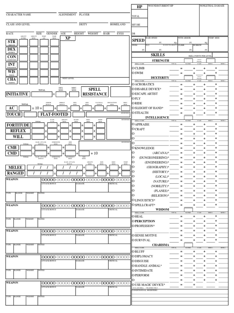 PFRPG Cs1 Skills | PDF