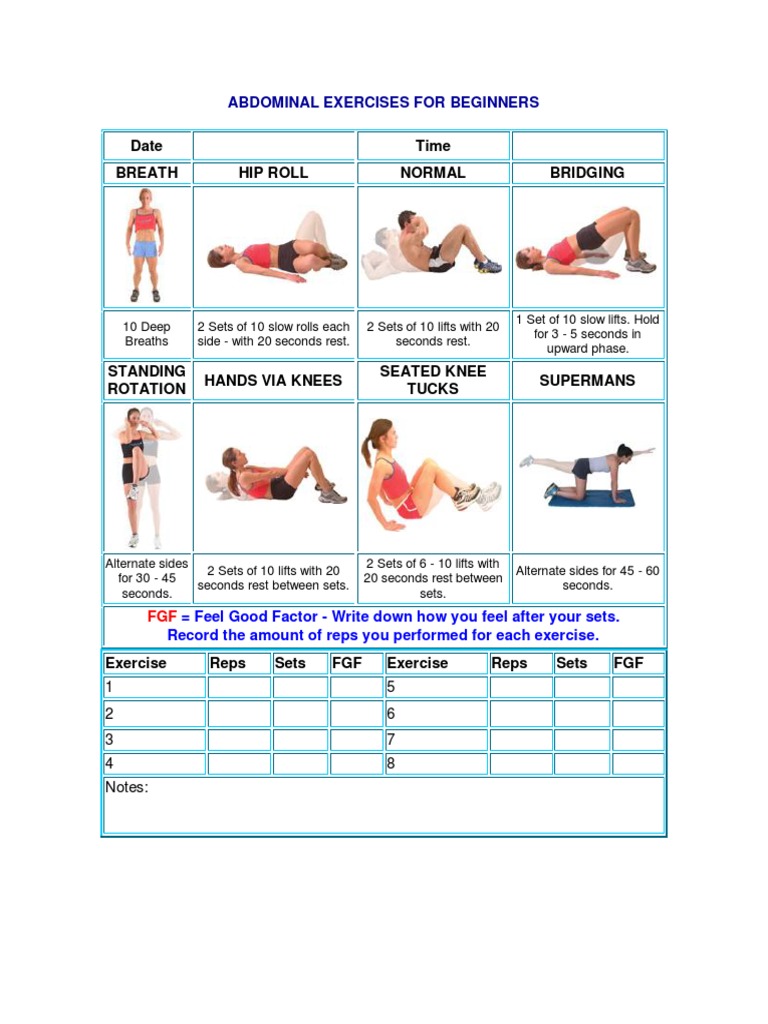 Abdominal Exercises | PDF | Recreation | Sports