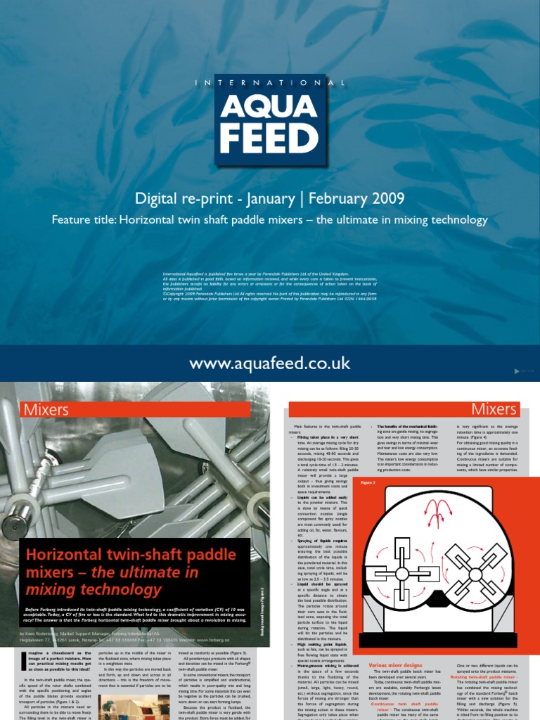 Horizontal Twin Shaft Paddle Mixers - The Ultimate in Mixing Technology ...