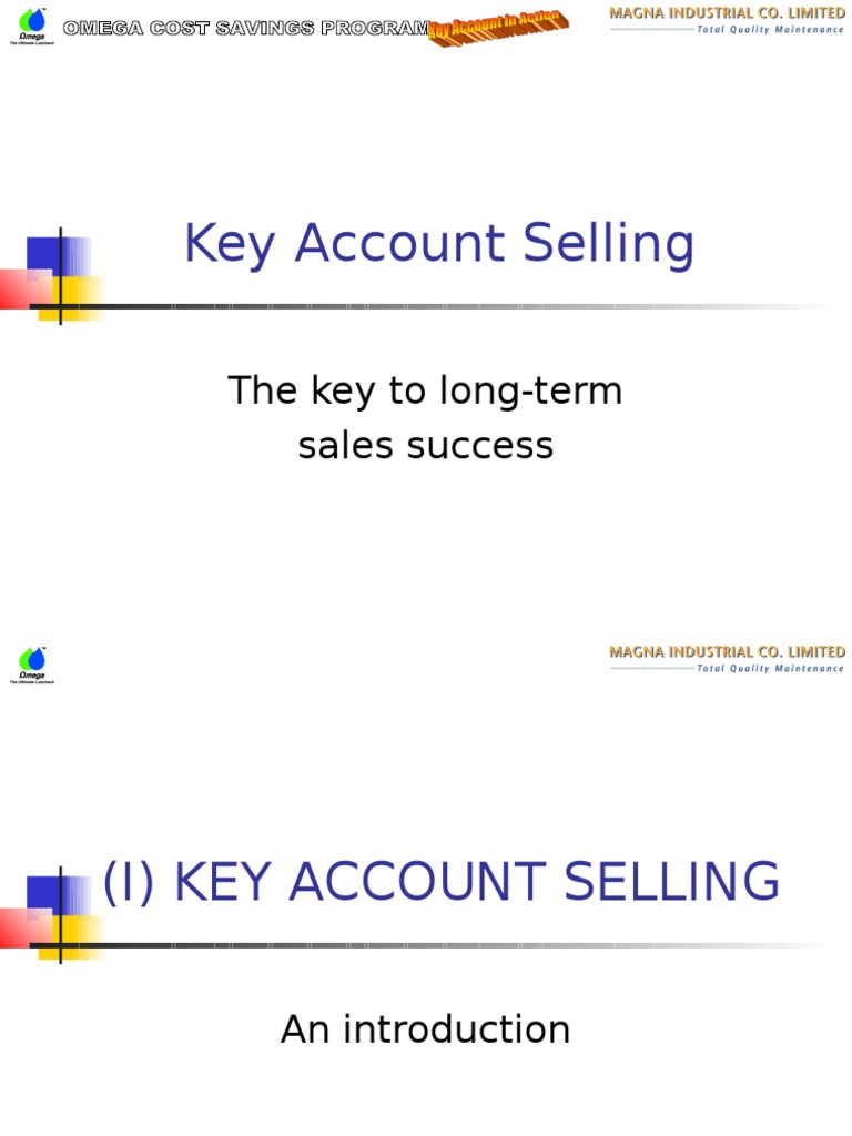 Key Account Selling: The Key To Long-Term Sales Success | PDF | Sales ...