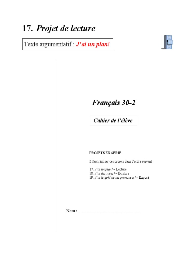 Plan Texte Argumentatif PDF | PDF
