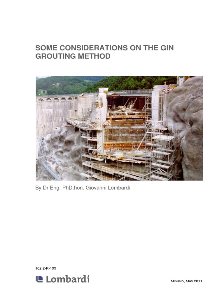 Considerations On GIN Grouting Method - Lombardi 2011 PDF | PDF ...