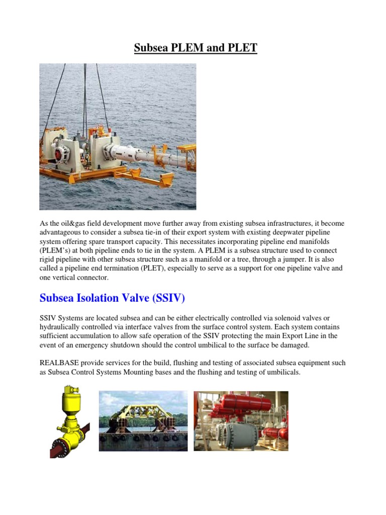 Subsea PLEM - PLET PDF | Download Free PDF | Subsea (Technology ...