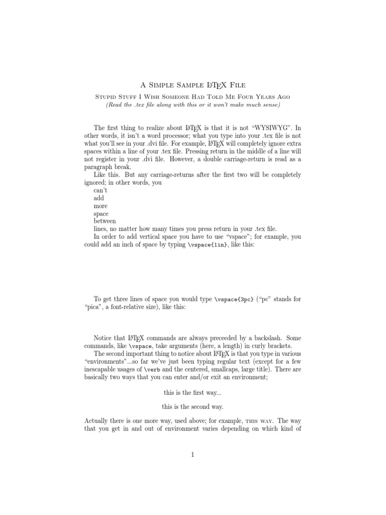 Sample Latex File | PDF | Text | Computing