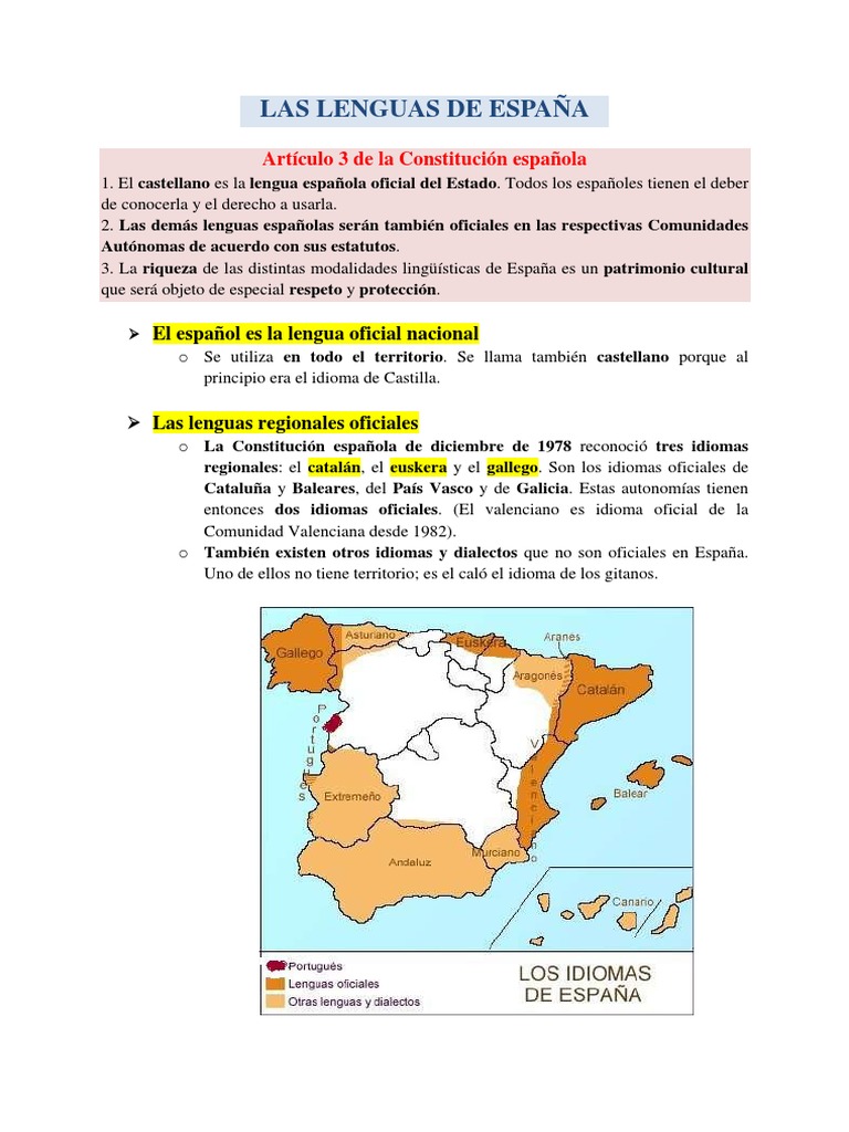 Las Lenguas de Espana PDF | PDF | Lengua española | Cataluña