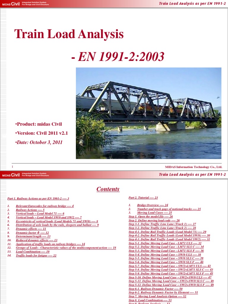 Eurocode Train Load | PDF | Structural Load | Track (Rail Transport)