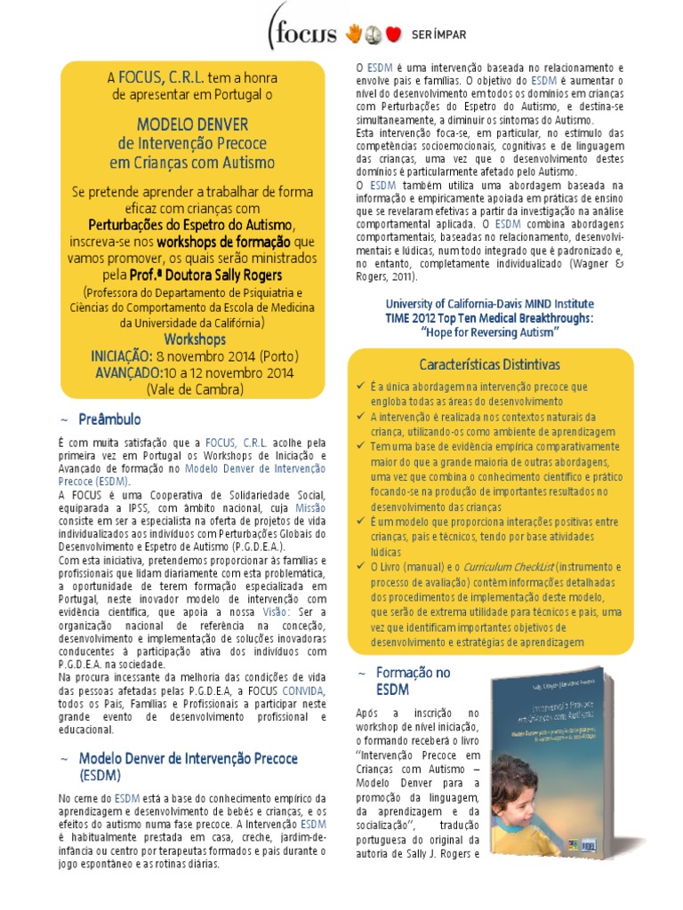 Esdm PDF | PDF | Autismo | Aprendizado