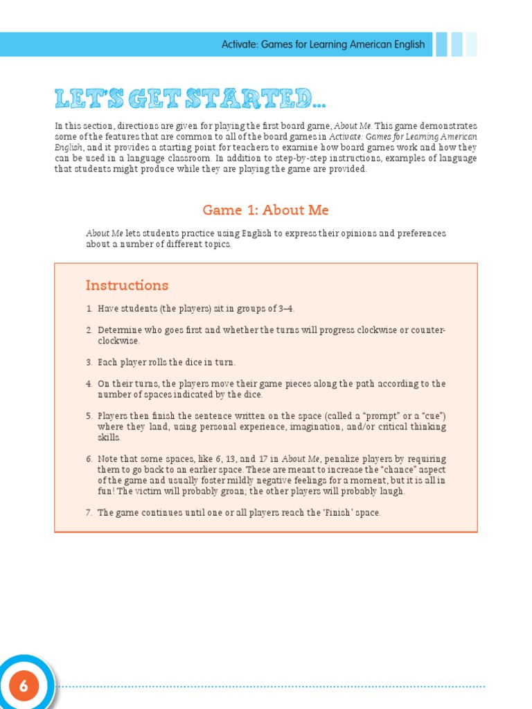 Board Game for Learning English | PDF | Cognitive Science | Cognition