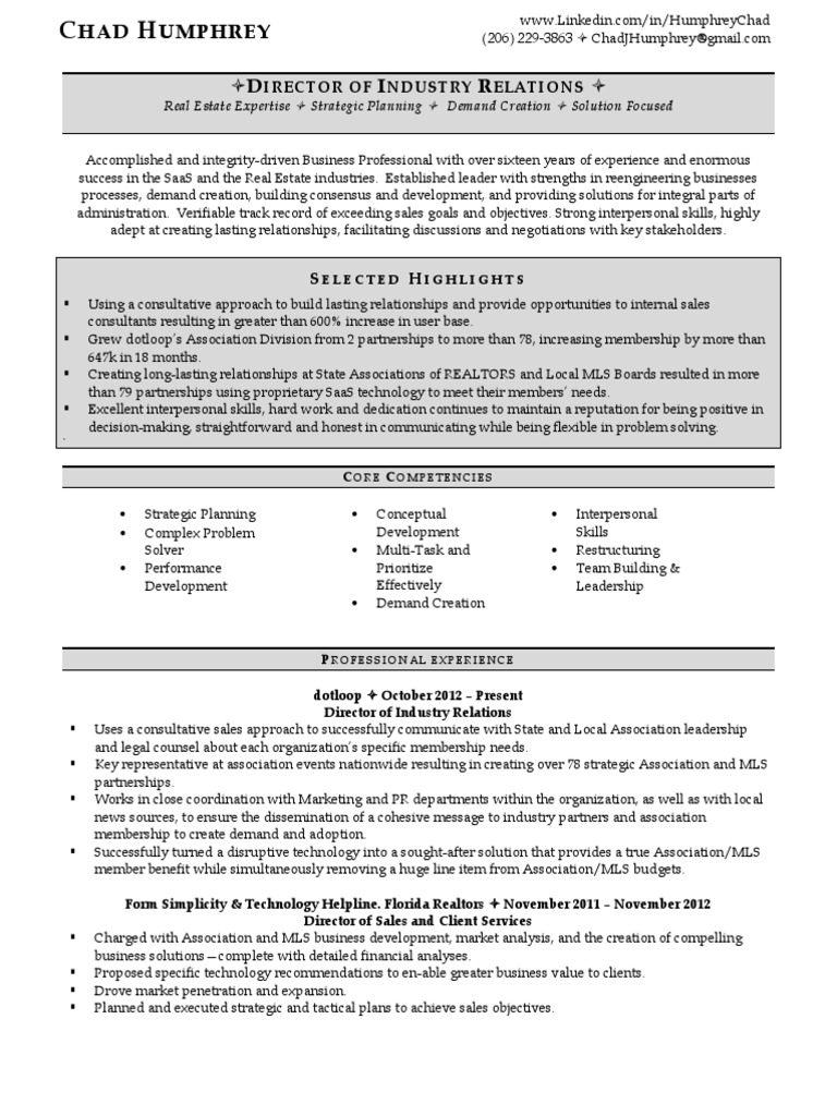 Chad Humphrey Resume | PDF | Mortgage Broker | Leadership