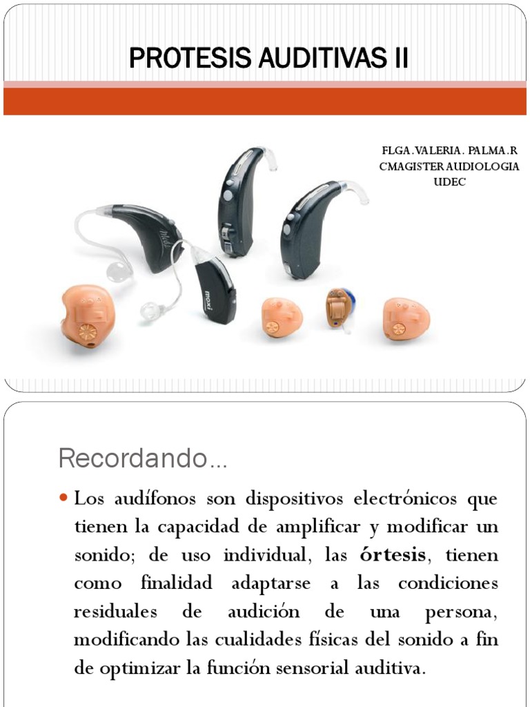 Protesis auditivas II.pdf | Audífono | Decibel