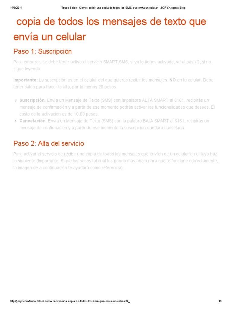 Copia SMS Enviados Telcel: Activación | PDF | Finanzas y dinero ...