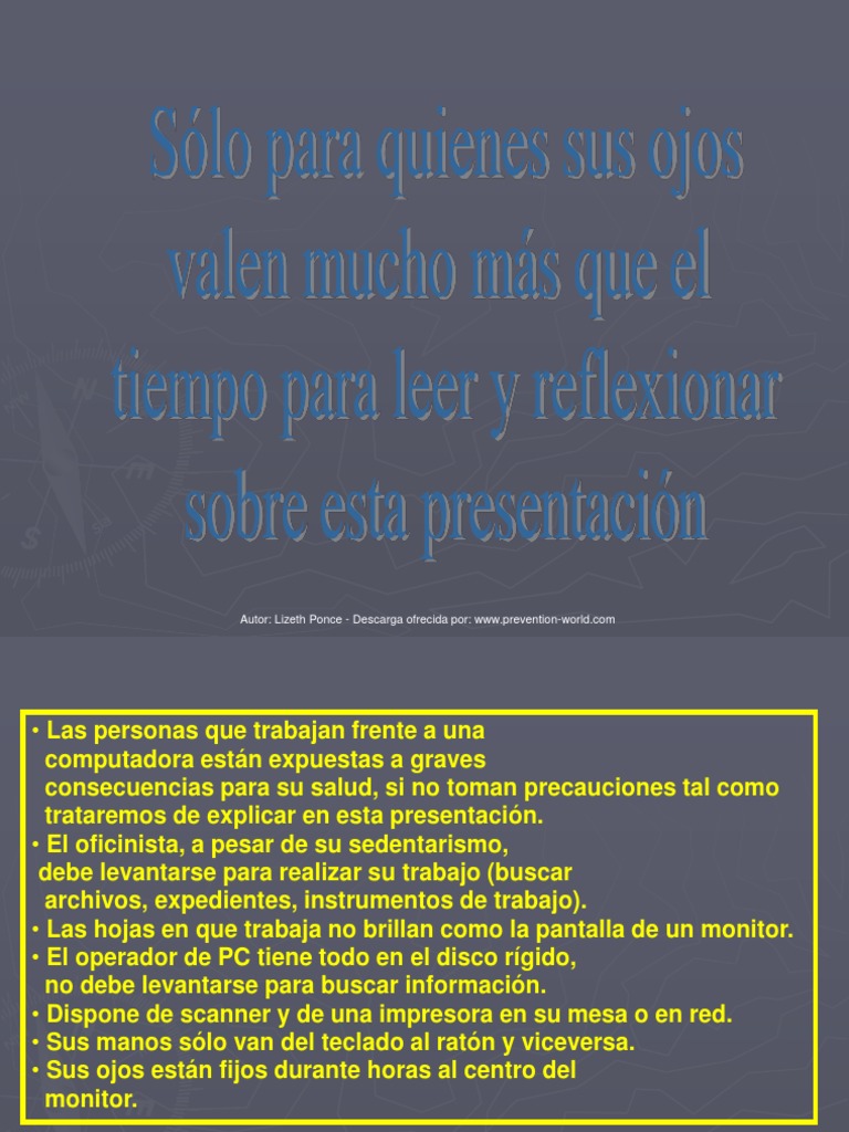 Ergonomia Visual | PDF | Ojo | Periférico