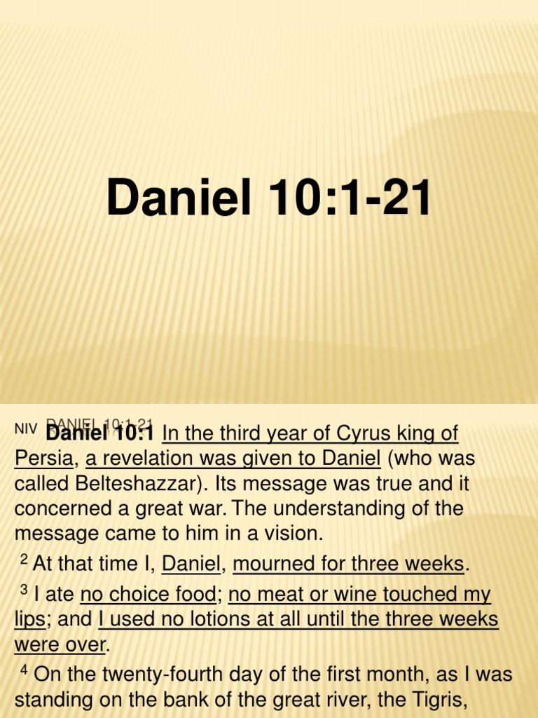 Understanding Spiritual Warfare - Daniel 10 | PDF | Armor Of God | Prayer