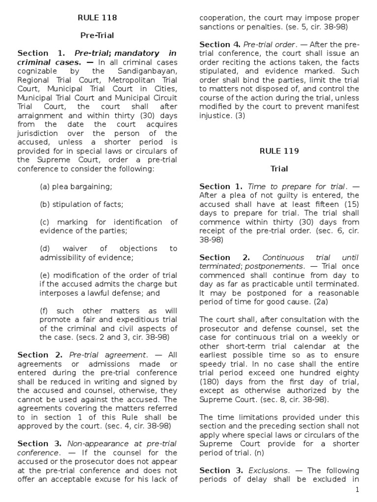 Criminal Cases. - in All Criminal Cases | PDF | Continuance | Prosecutor