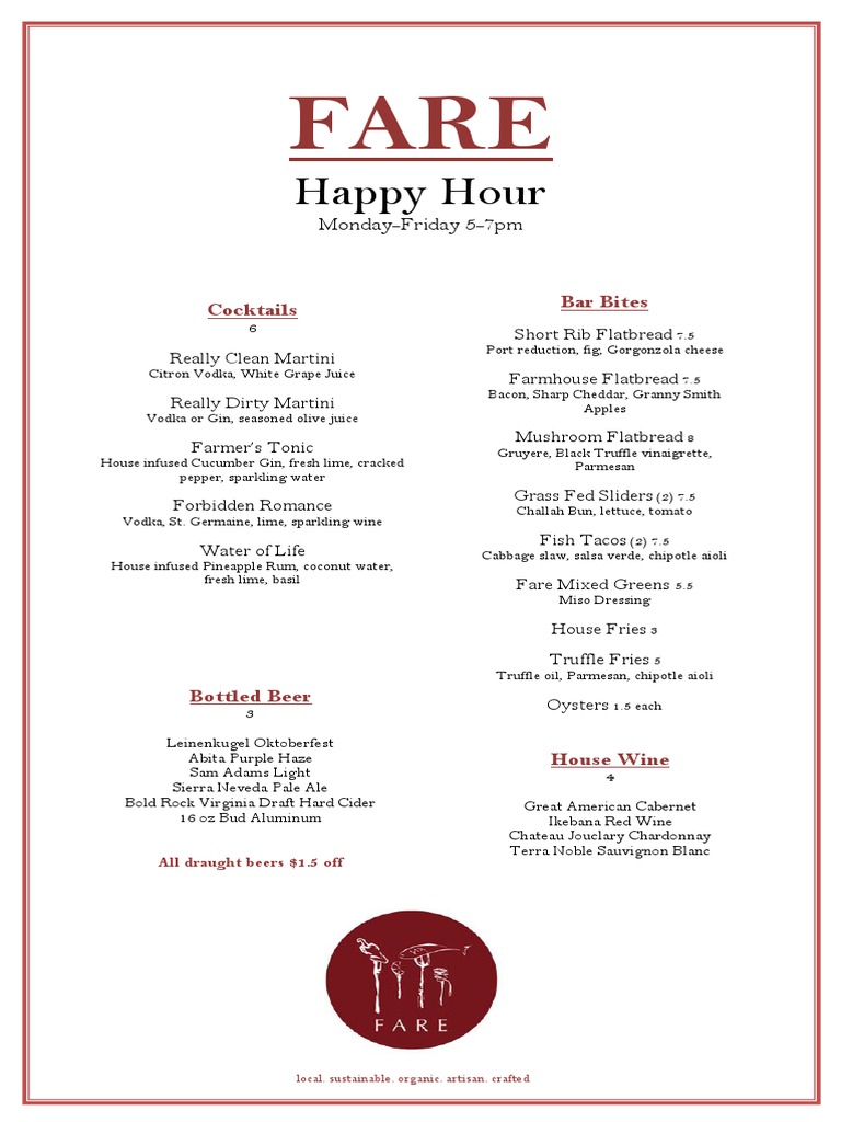 Happy Hour Menu | PDF