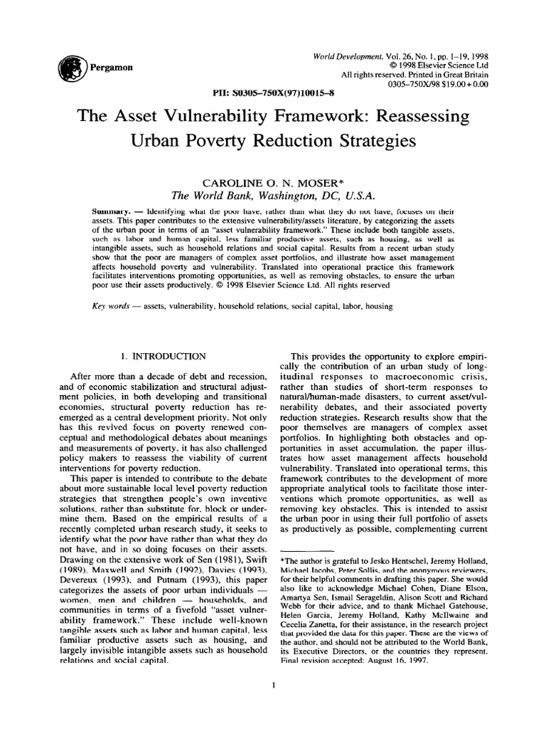 Caroline Moser PDF | PDF