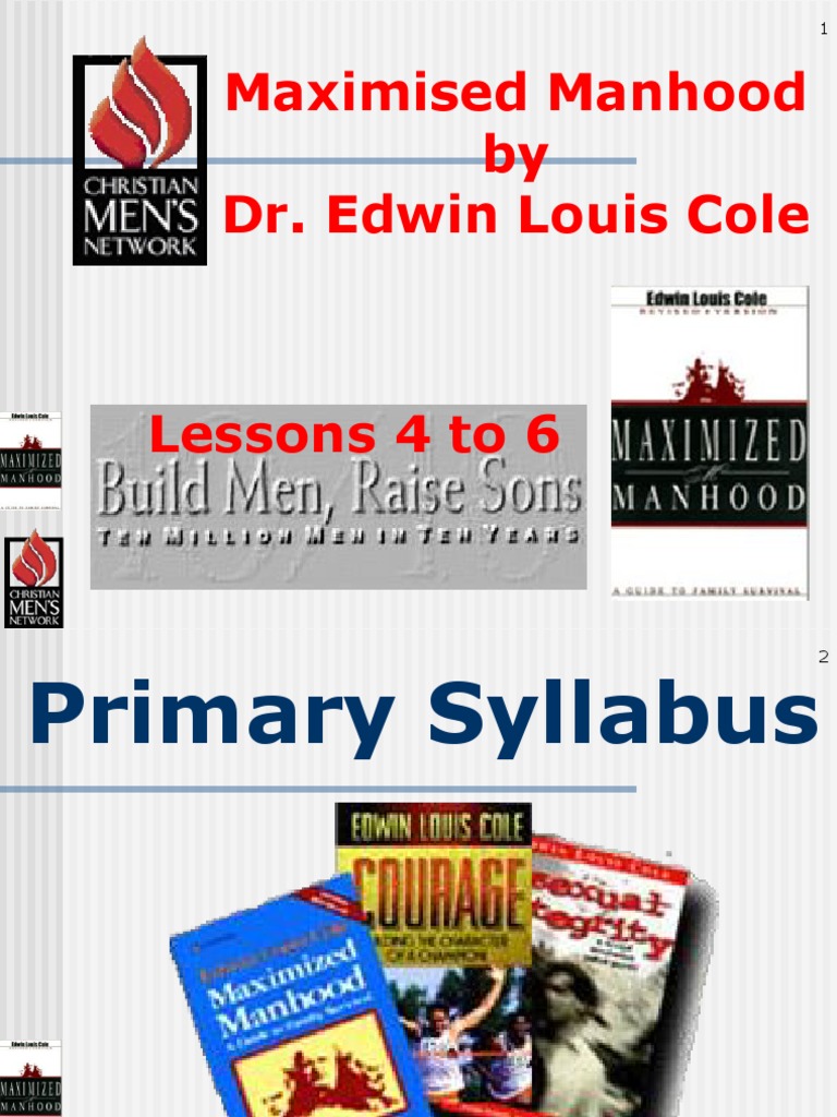 Lessons on Maximized Manhood | PDF | Samuel | Sin