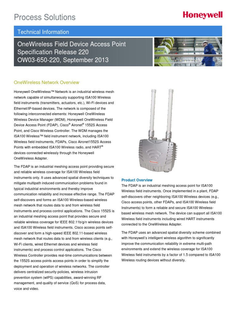 Field Device Access Point PDF | PDF | Wireless Access Point | Computer Network