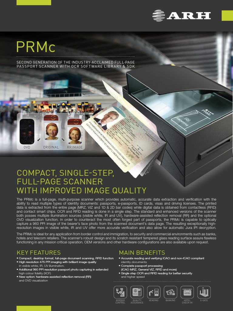 Compact, Single-Step, Full-Page Scanner With Improved Image Quality ...