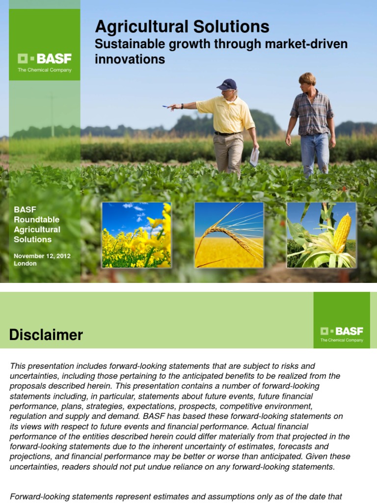 BASF Round Table of Agricultural Solutions | PDF | Agriculture ...