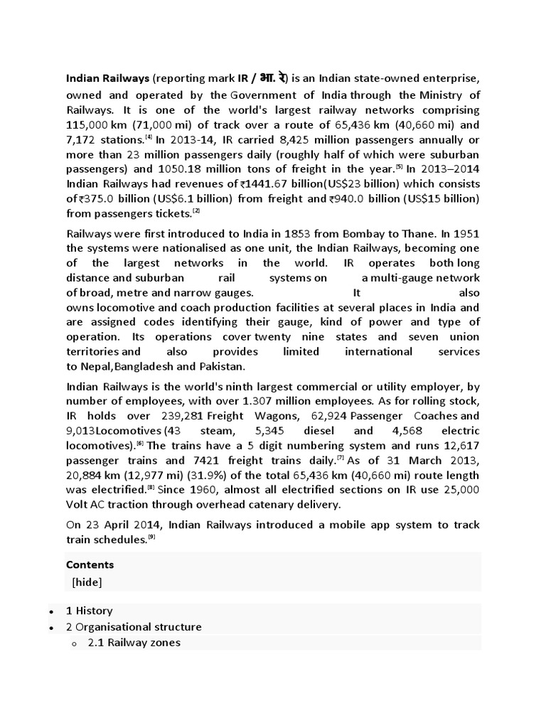 Indian Railways Pdf Passenger Car Rail Rail Transport