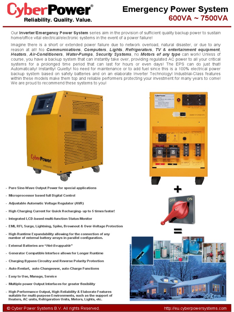 CyberPower Eps Series Infoguide | PDF | Electric Power System | Power ...