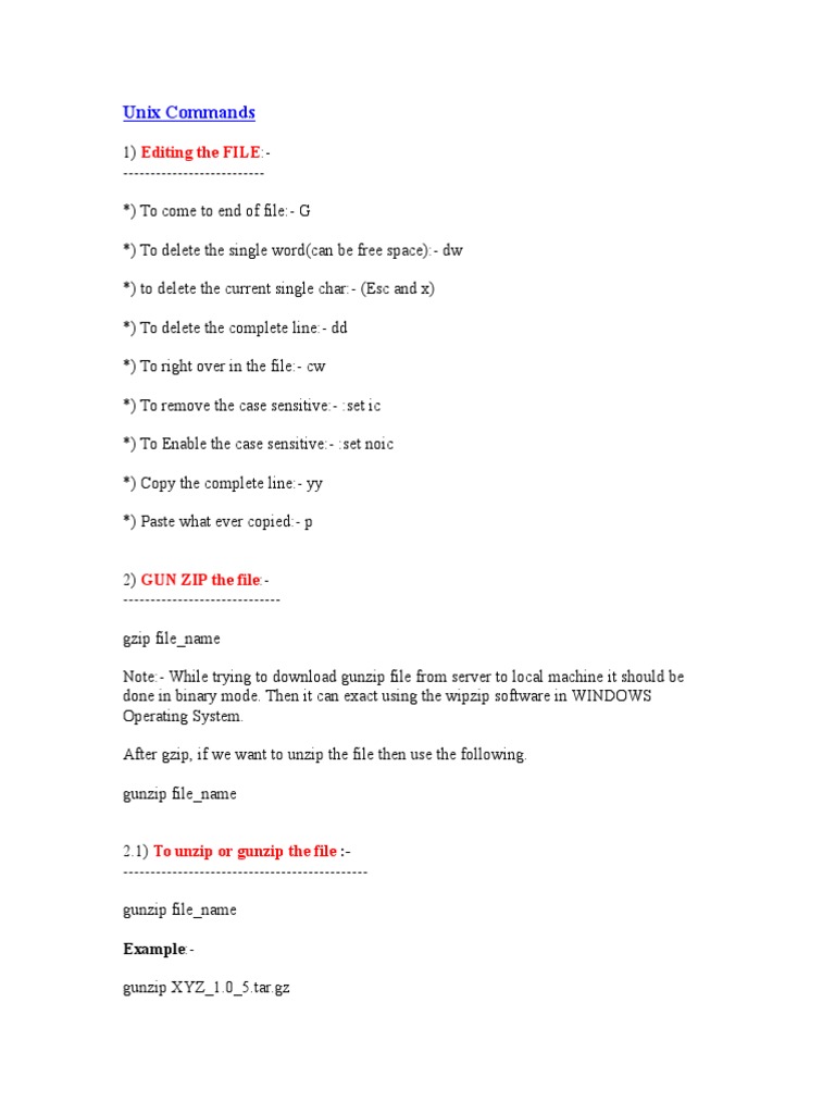 Unix Commands Pdf Computer File Computer Architecture 3461