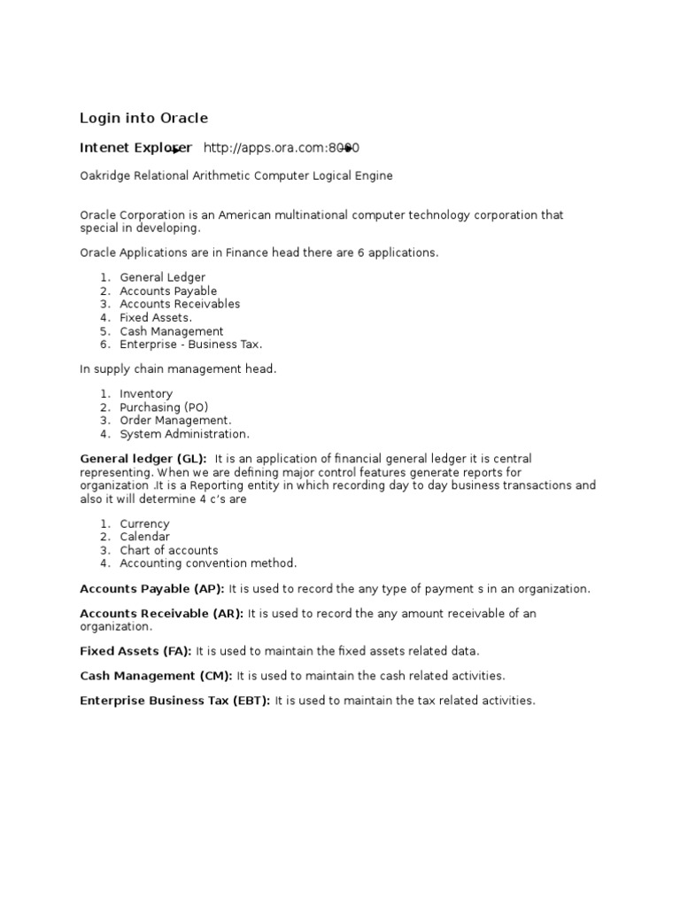 Oracle Material | PDF