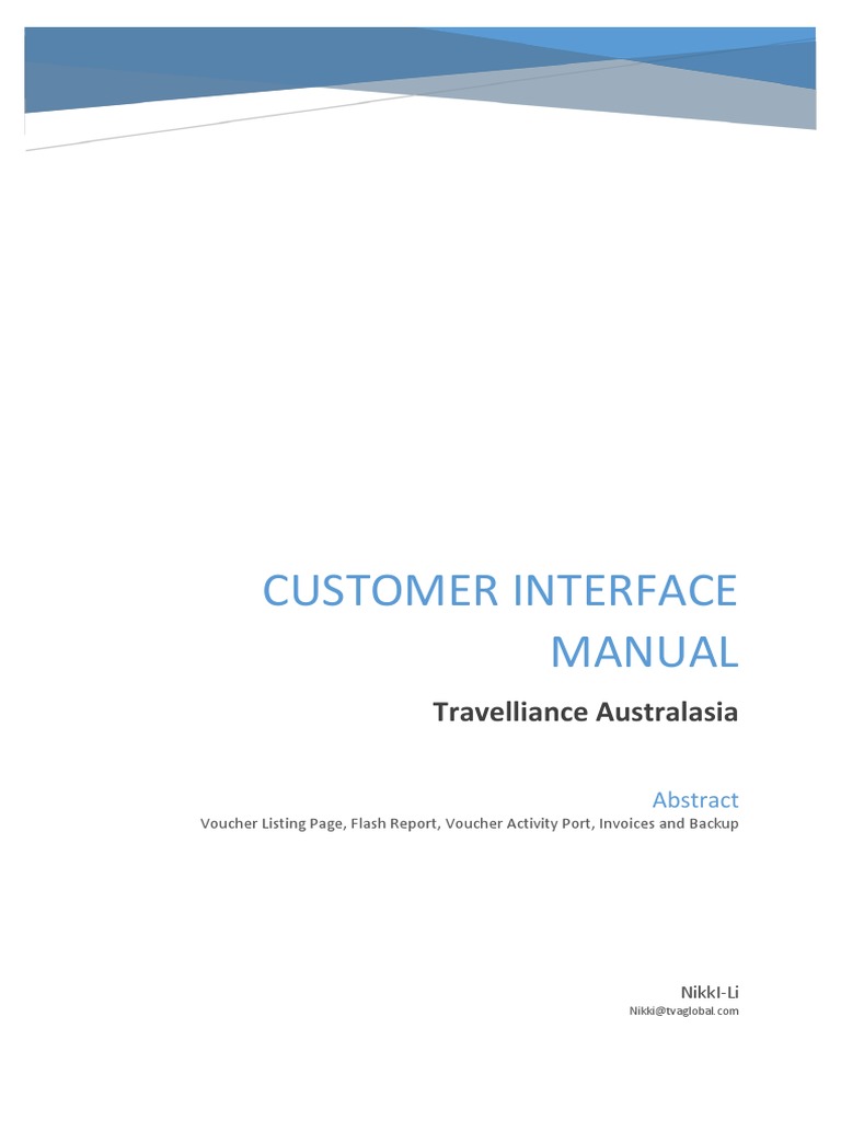 Customer Interface Manual - June 2014 | PDF | Voucher | Websites