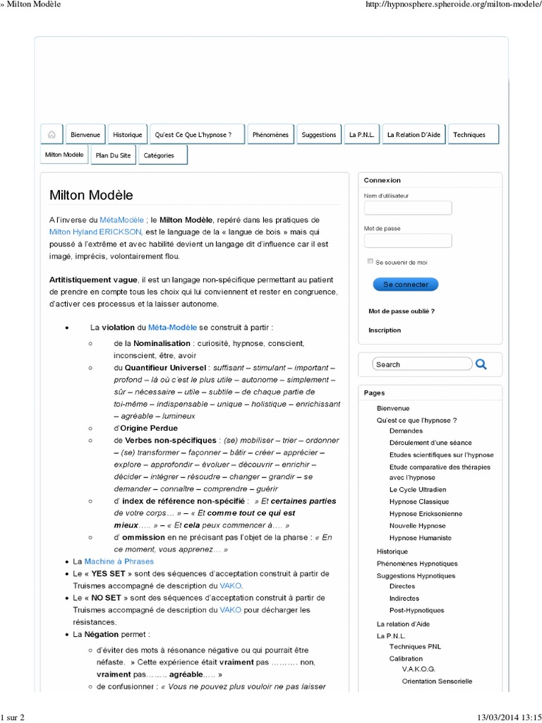 Milton Modèle PDF | PDF | Sciences sociales