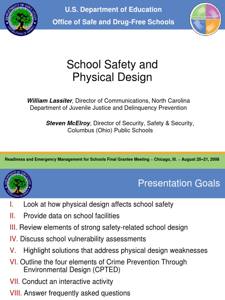School Safety Through Design Strategies | PDF | Emergency Management ...