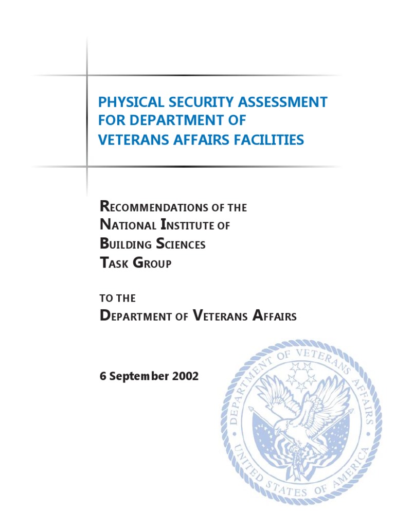 R N I B S T G D V A: Physical Security Assessment For Department of ...