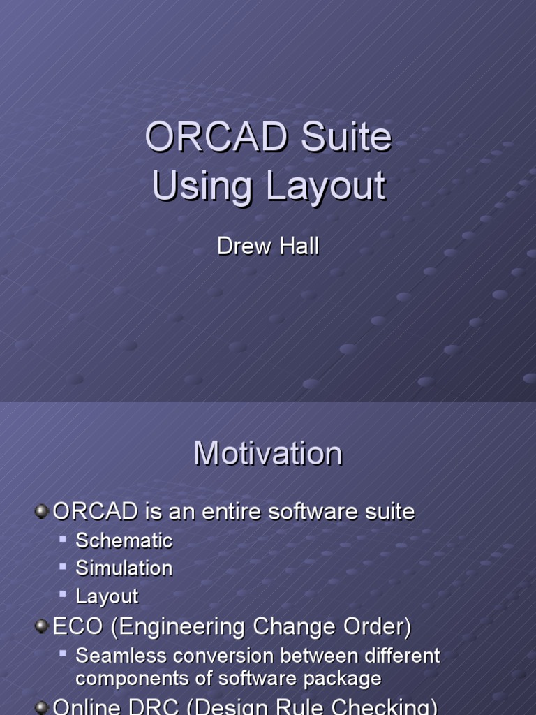 Orcad Layout | PDF | Design | Digital Electronics
