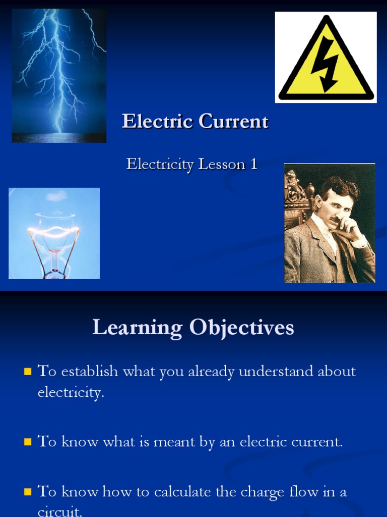 As Unit1 Electricity 01 Electric Current | PDF | Electric Current ...